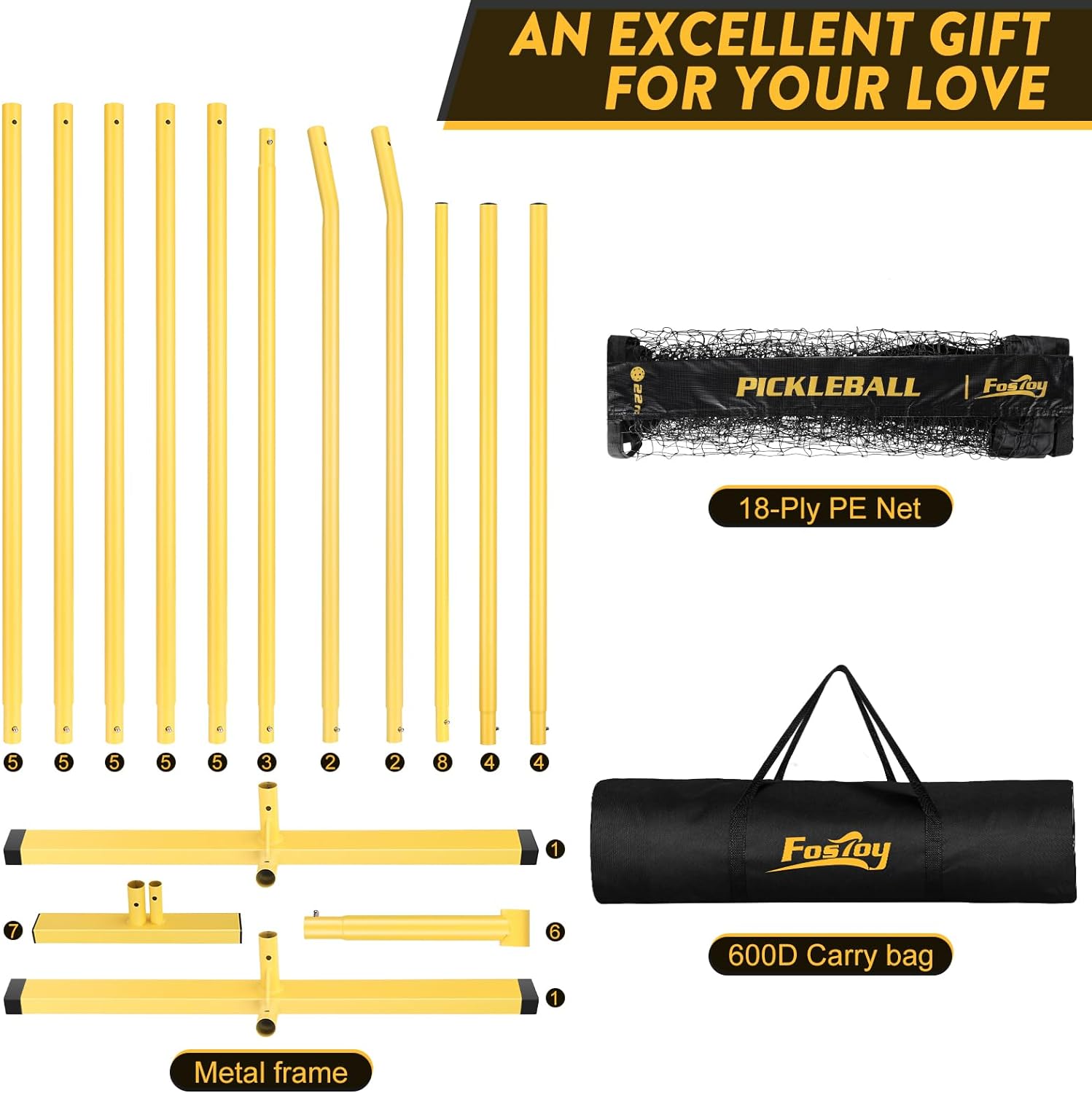 Fostoy Pickleball Set with Net Review - Pickleball Details