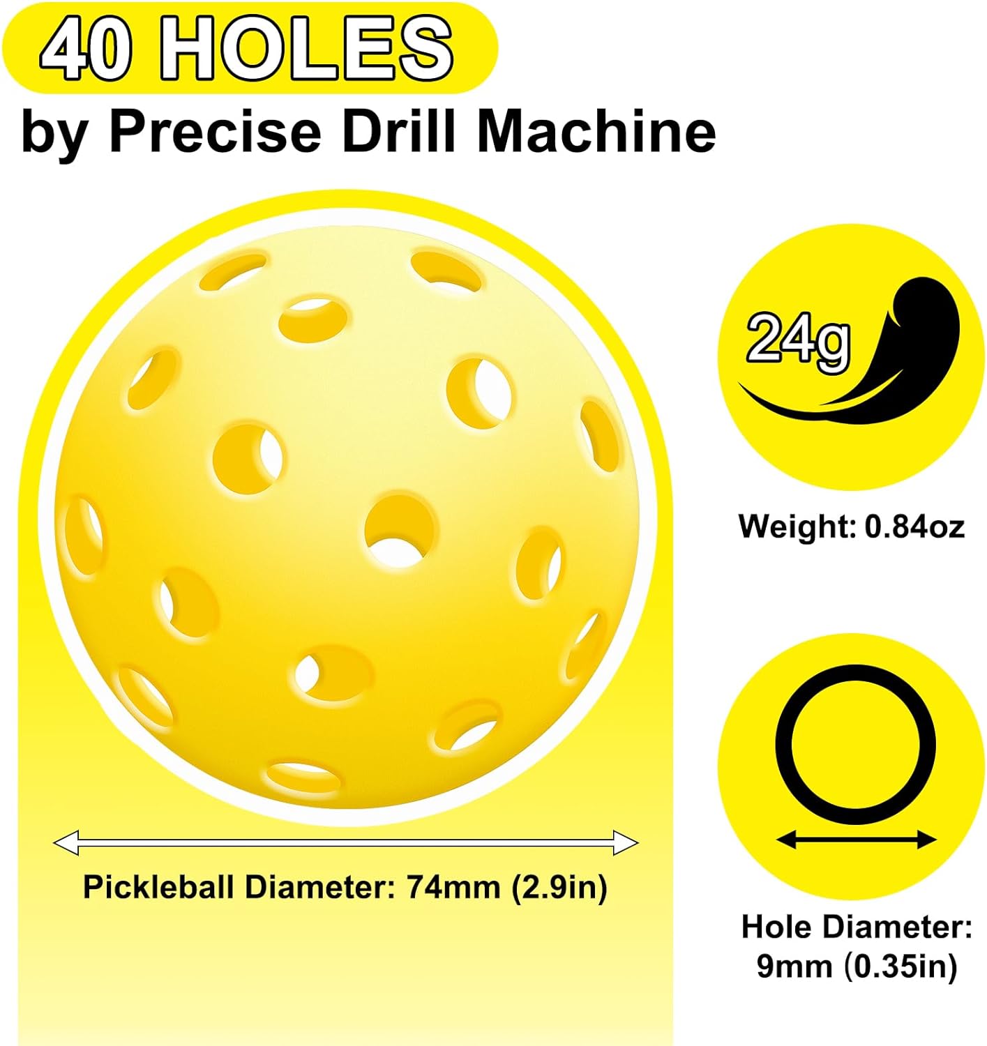 GoPickle 12Pack Pickleball Balls Indoor & Outdoor Review - Pickleball ...